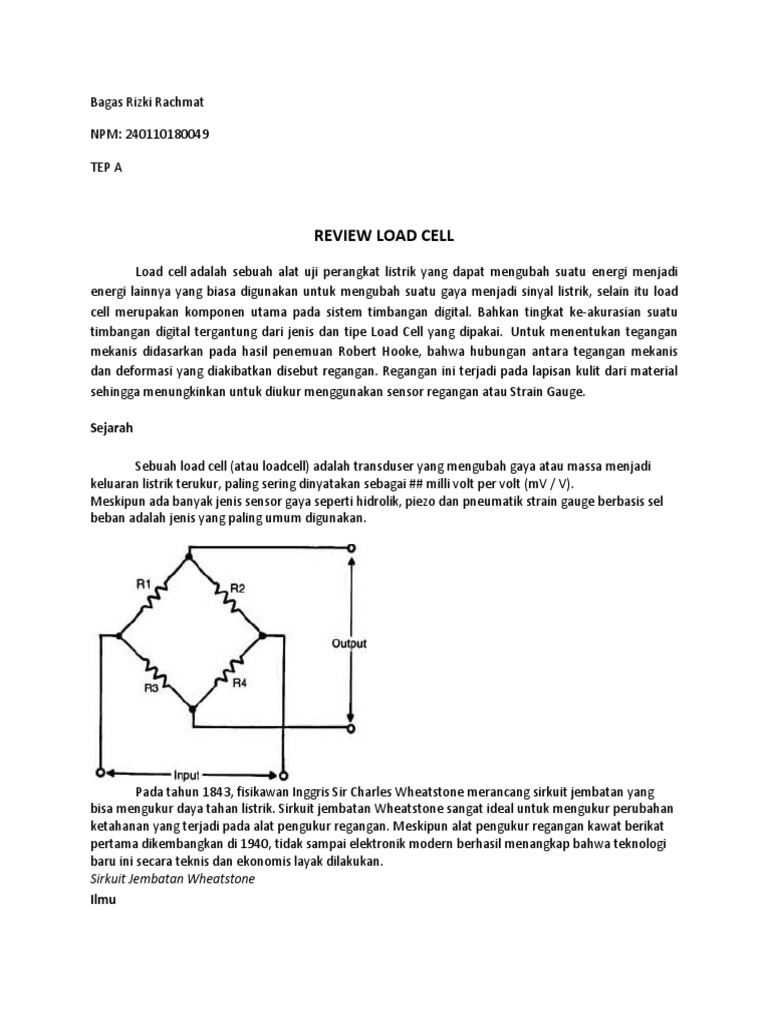 Load Cell | PDF