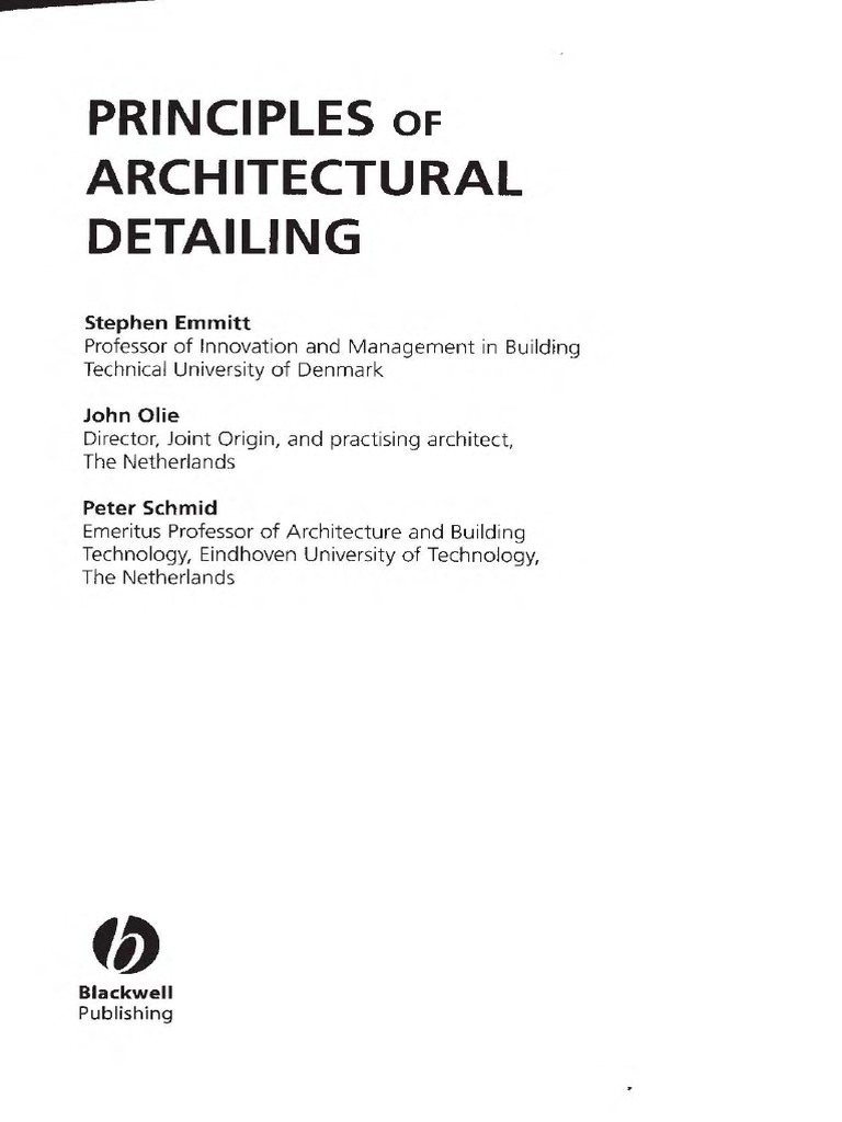Architectural Detailing Guide | PDF | Life Cycle Assessment | Design