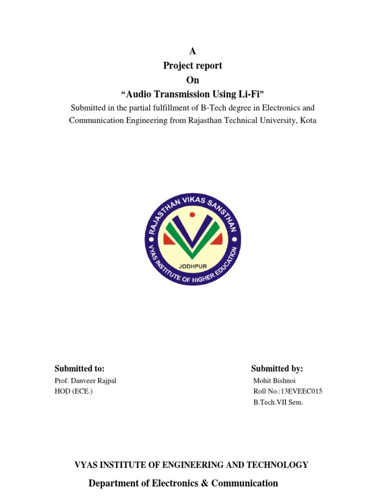 Li-Fi Audio Transmission Project | PDF | Operational Amplifier | Amplifier