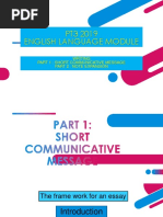 English Module Form 1 - 3 | PDF | Essays | Question