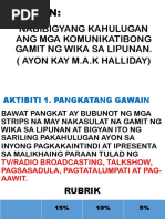 Grade 11 - Conative, Informative at Labeling Na Gamit NG Wika | PDF