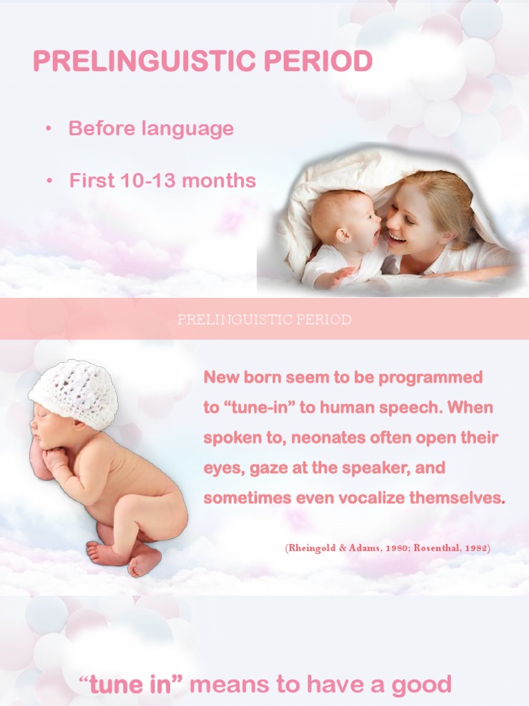 Prelinguistic Development Stages | PDF | Speech | Infants