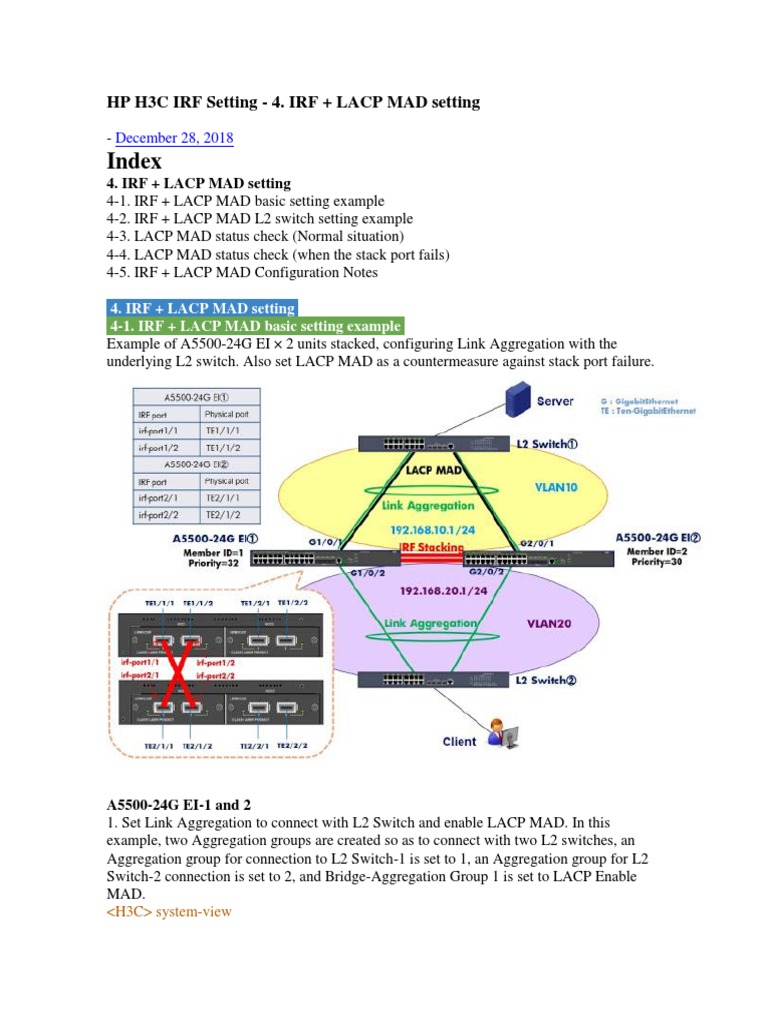 4.-Hp h3c Irf Setting | PDF | Computer Architecture | Internet Architecture