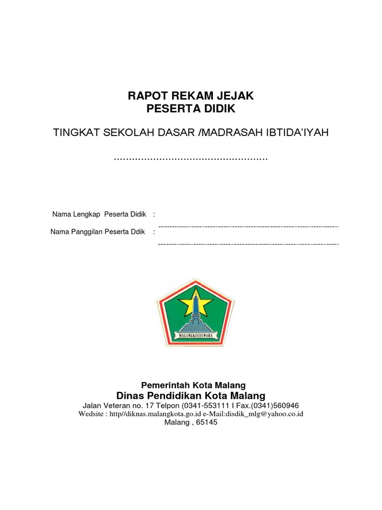 Cover Rapor Rekam Jejak | PDF