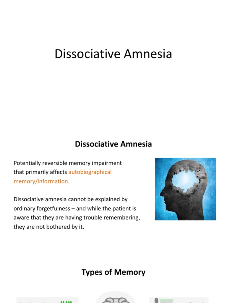 Dissociative Amnesia | PDF | Amnesia | Memory