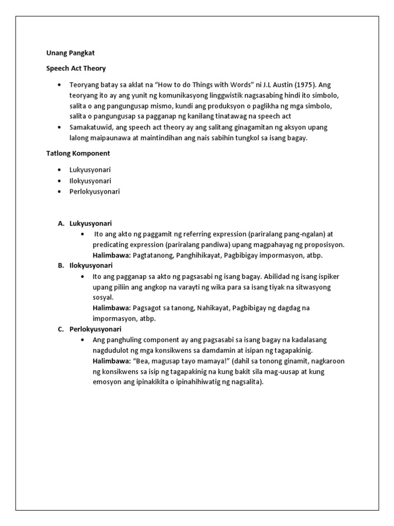 Speech Act Theory PDF