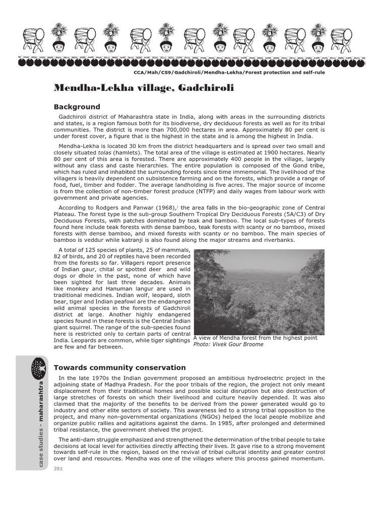 Forest Conservation in Mendha-Lekha | PDF | Forests | Livestock