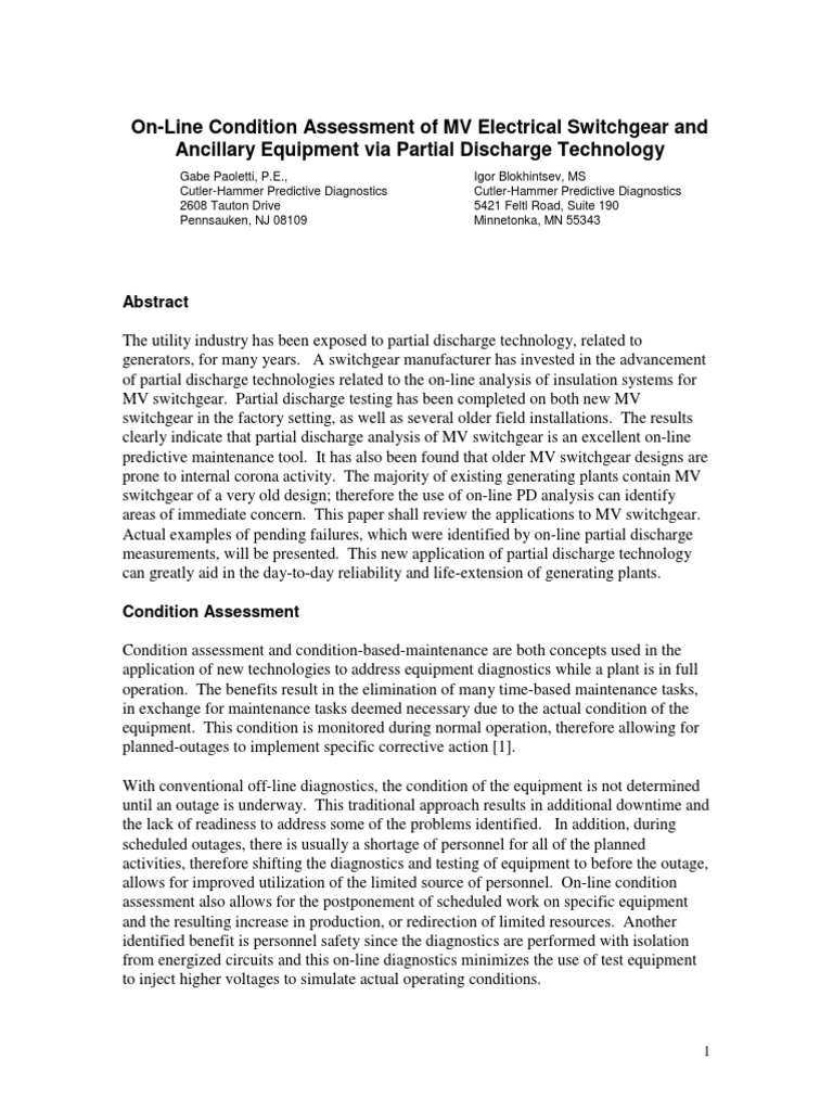 Partial Discharge | PDF | Electric Arc | Insulator (Electricity)