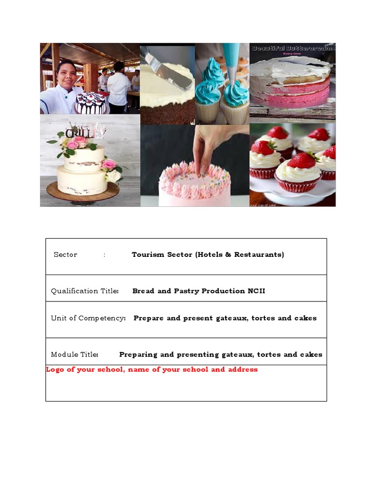 Training Plan for Bread and Pastry NCII | PDF | Cakes | Authentication