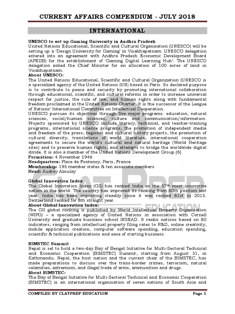 July 2018 Compendium | PDF