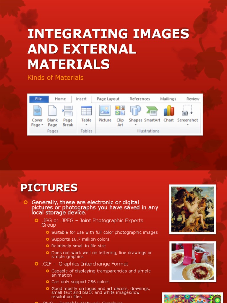 Integrating Images in Word Documents | PDF | Graphics | Communication ...