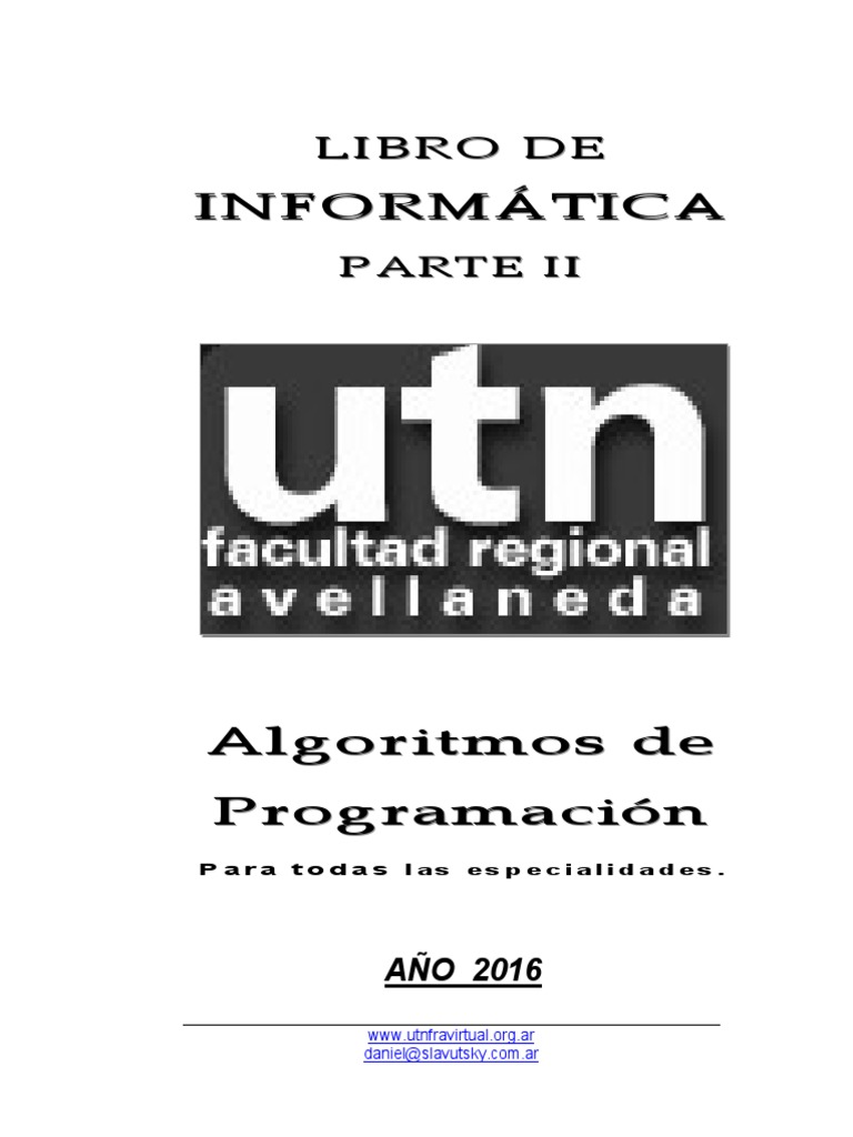 Algoritmos de Programación-2016 PDF | PDF | Algoritmos | Lenguaje de ...