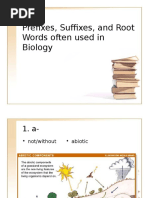 Latin Prefixes Suffixes Biology Compiled | PDF