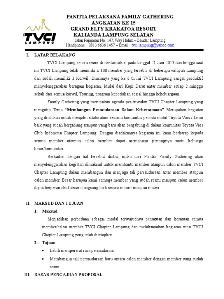 Proposal Famgath | PDF