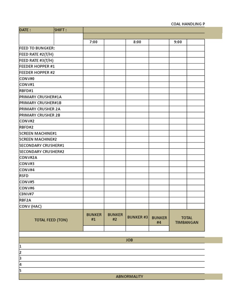 Log Sheet | PDF | Vacuum | Pump