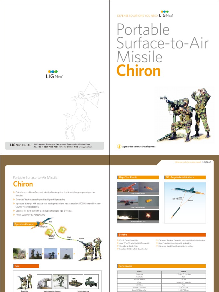 Chiron PDF | PDF | Missile | Surface To Air Missile
