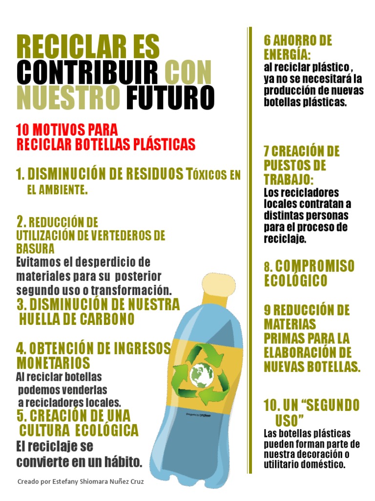 Afiche Sobre Reciclaje | PDF