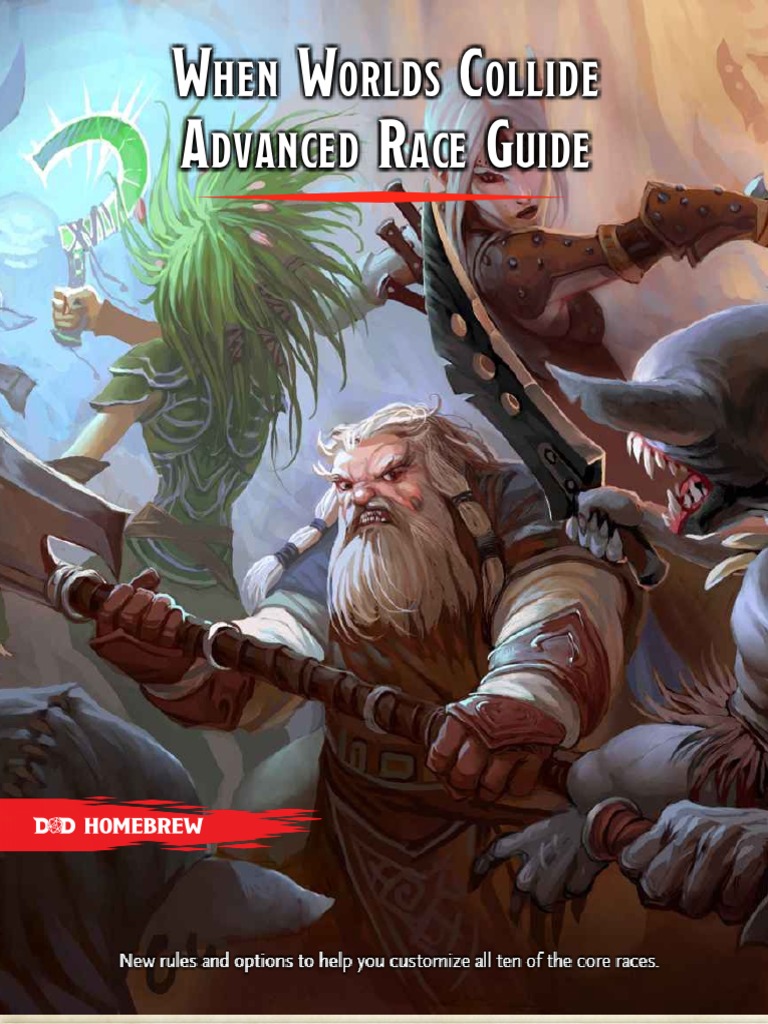 Advanced Race Guide - Dwarf, Elf & More Race Options | PDF | Dwarf ...