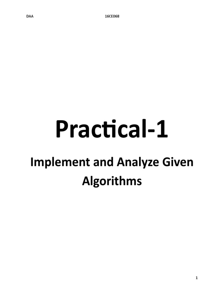 DAA File Format | PDF | Time Complexity | Algorithms And Data Structures DAA File Format | PDF | Time Complexity | Algorithms And Data Structures