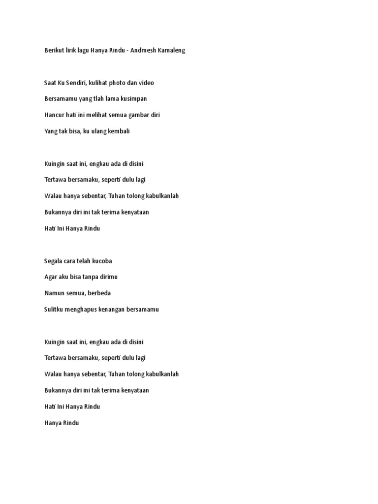 Di Halaman Rindu Lirik - HayleyafeWhitehead