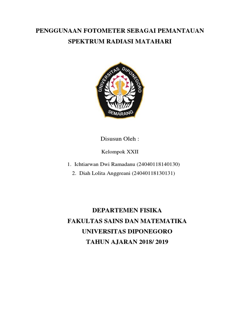 Aplikasi Fotometer | PDF | Metode & Bahan Ajar | Sains & Matematika