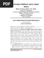 Contoh Akta - Pemberian Hak Tanggungan (APHT) | PDF