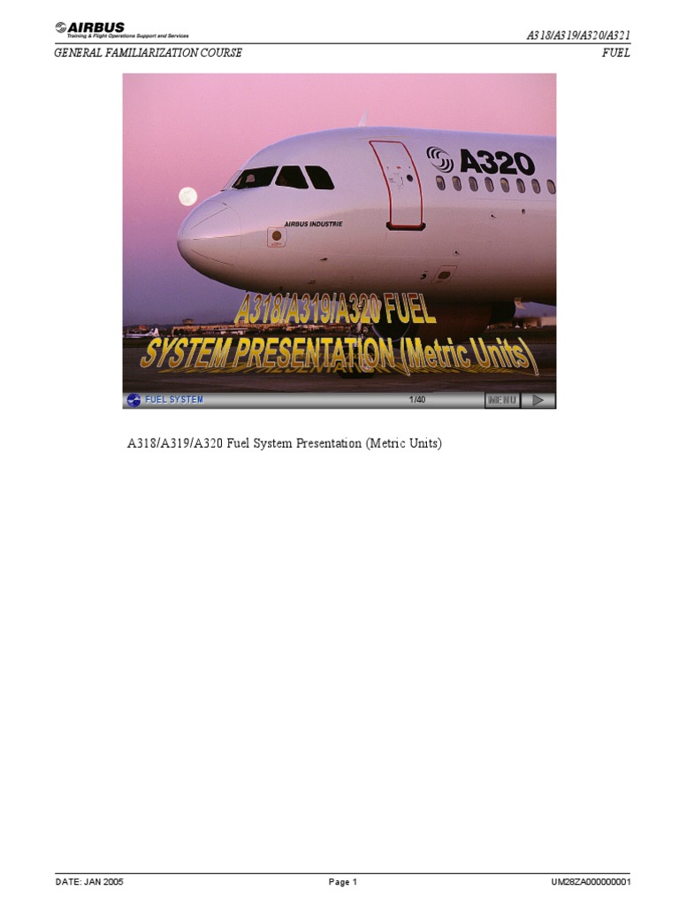 A318/A319/A320/A321 Fuel System Overview | PDF | Aircraft | Airbus