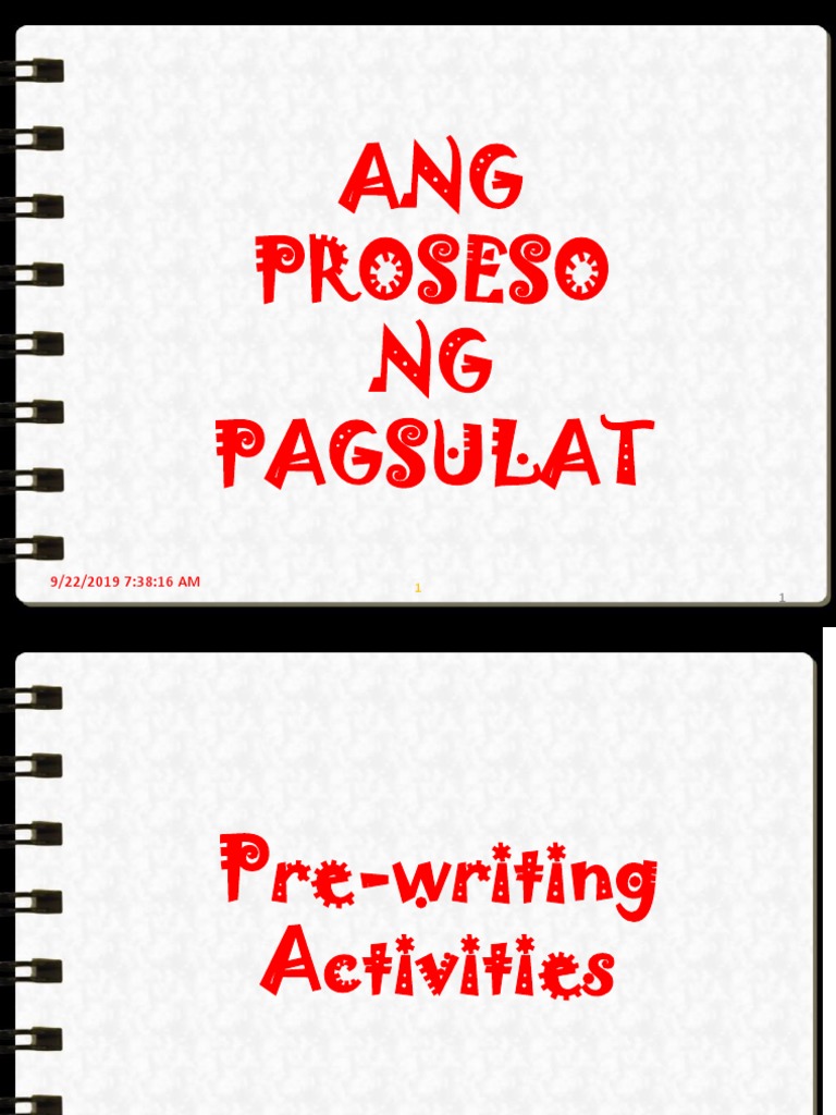 Proseso NG Pagsulat | PDF