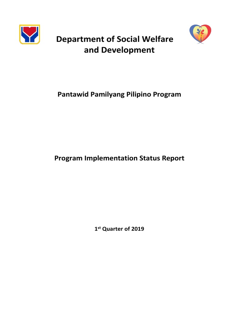 Welfare Program Status Q1 2019 | PDF | Employment | Economies