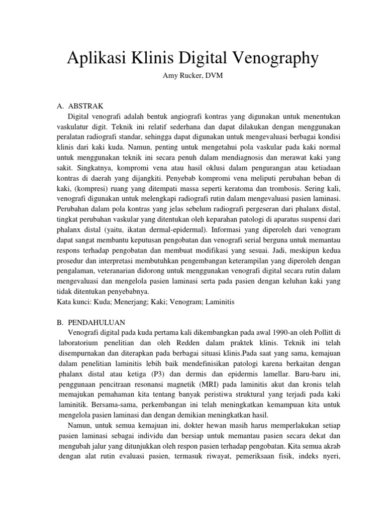 Digital Venography | PDF