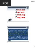 NSTP Components and Constitutional Basis of NSTP | PDF | Social Science