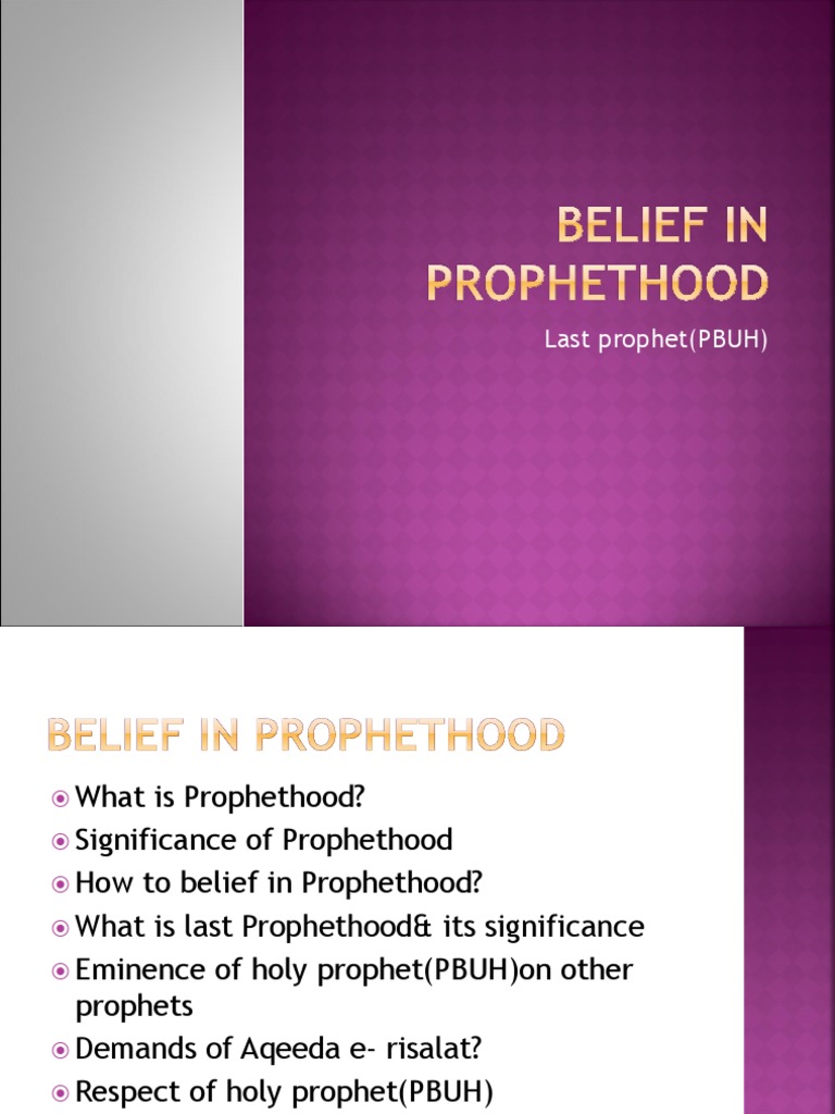 Understanding Last Prophethood (PBUH) | PDF | Prophets And Messengers ...