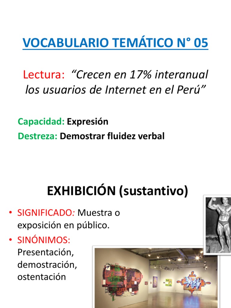 Vocabulario Tematico Agosto 2019 | PDF