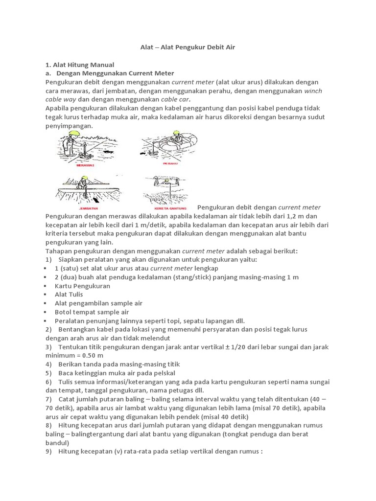 Alat Ukur Debit Sedimen | PDF