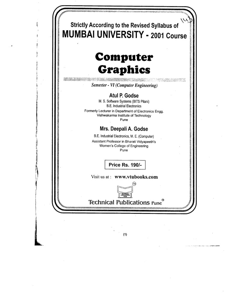 Computer Graphics by Godse | PDF