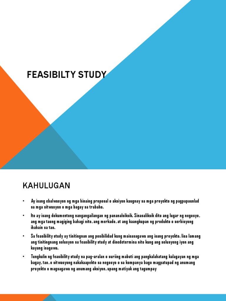 10 Feasibilty Study | PDF