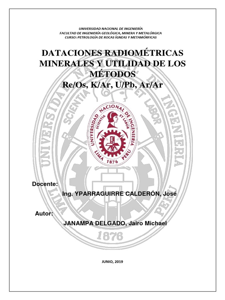 Métodos de Datación Radiométrica | PDF | Átomos | Quimica nuclear
