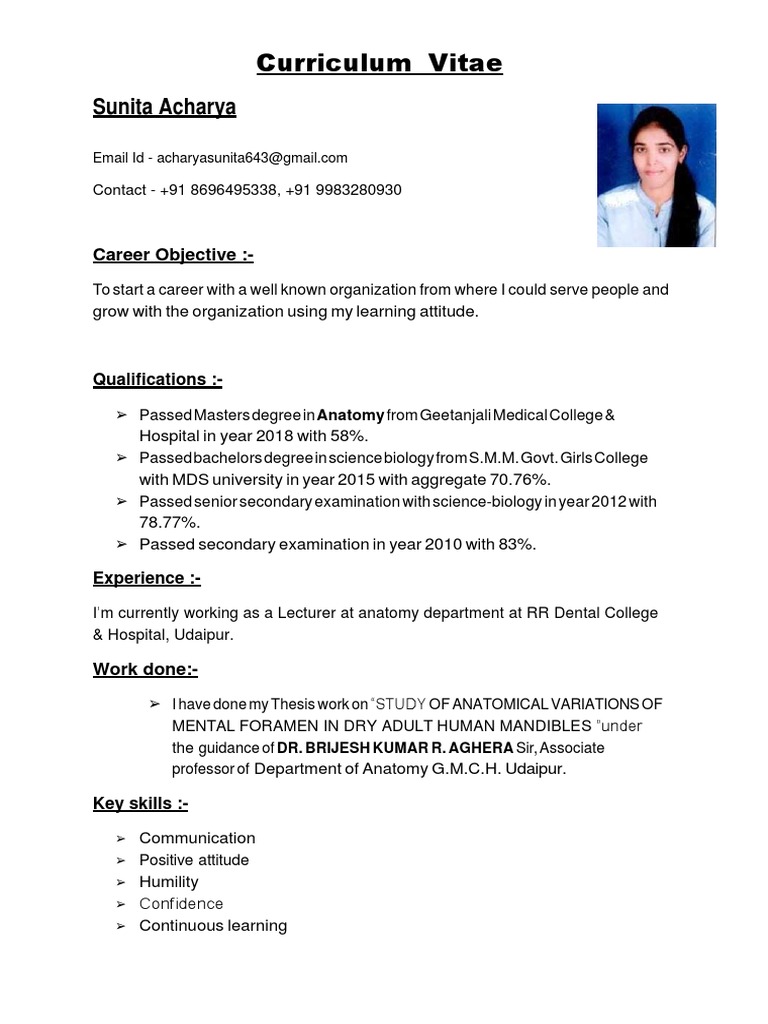 Sunita New Resume | PDF