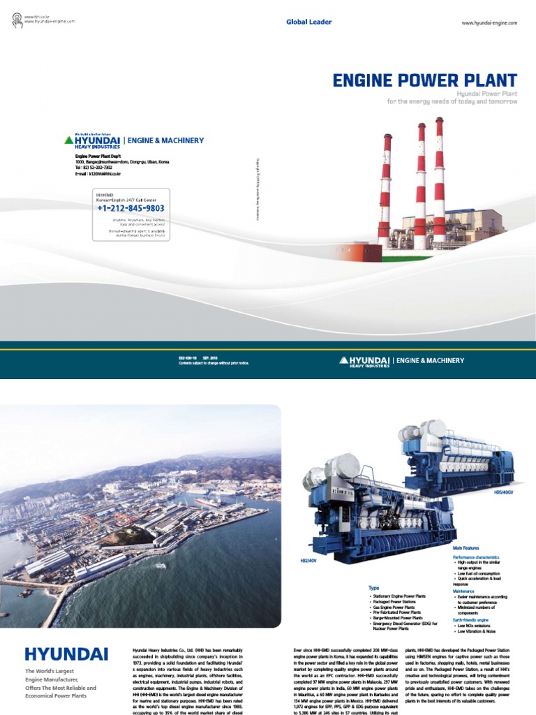 Hyundai Heavy Industries - Engine Power Plant PDF | PDF | Engines ...
