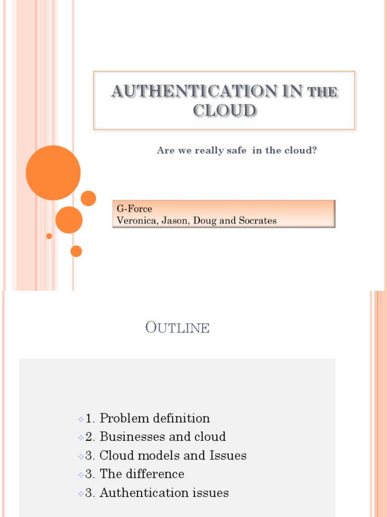 Cloud Authentication Security Issues | PDF | Platform As A Service ...