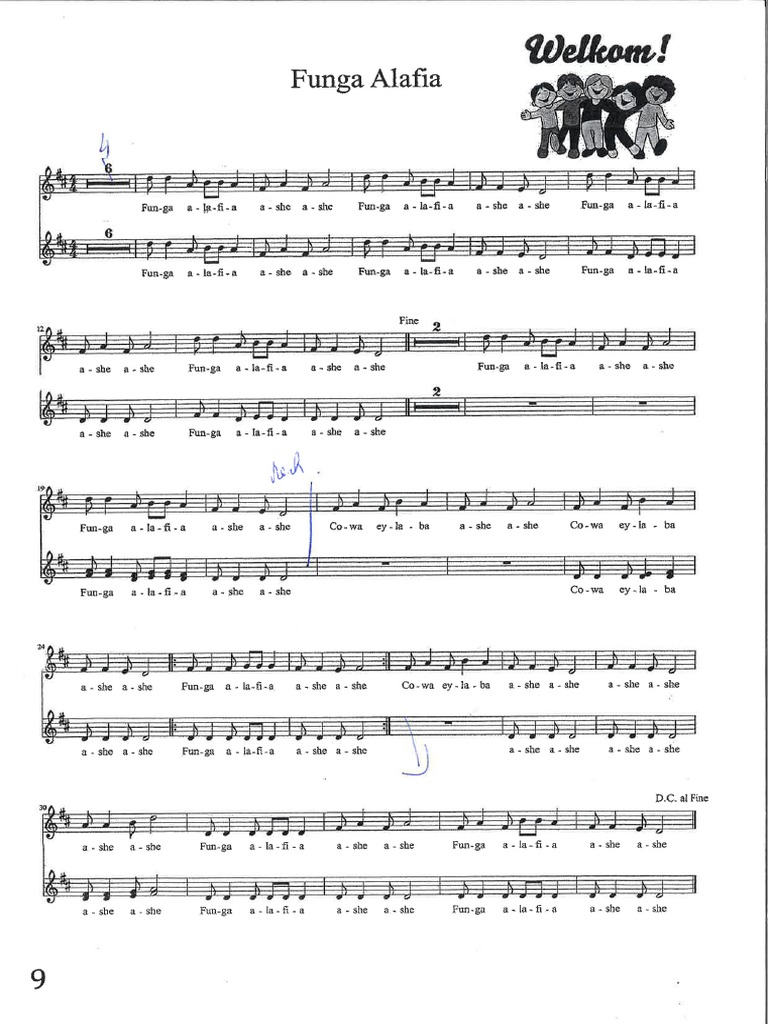 Funga Alafia - Tweestemmig Kopie | PDF
