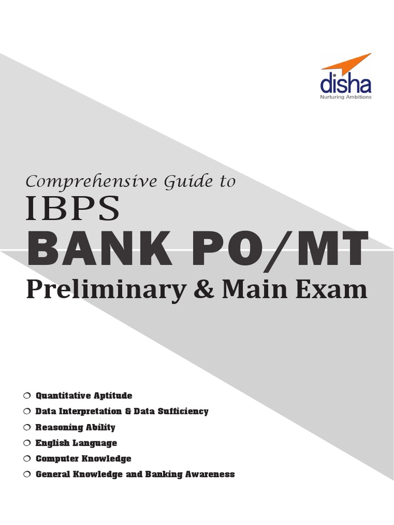 Comprehensive Guide To IBPS Bank PO MT Preliminary & Main Exam - 904 ...