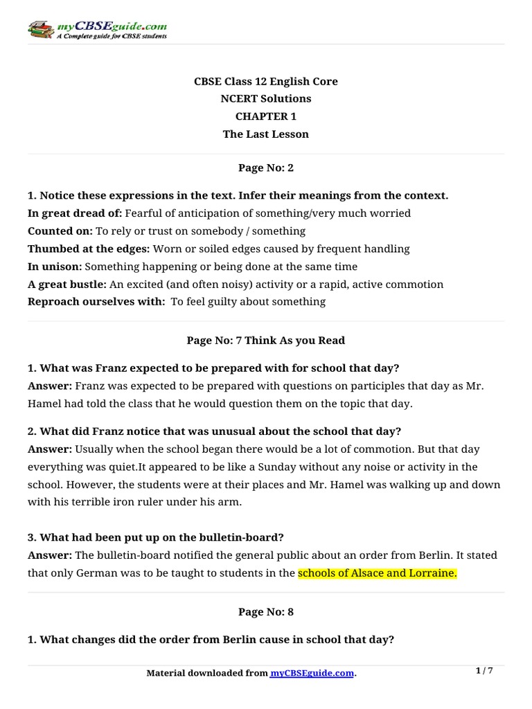 Eng Class 12 Vistas and Flamingo Solutions | PDF | Child Labour | Narration