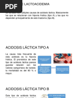 Hiperlactatemia: Causas y Tratamiento | PDF | Ácido láctico | Fisiología