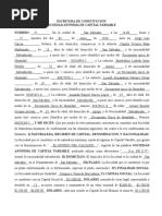 Ejemplo de Una Escritura de Constitucion de Empresa S.A de C.V en El Salvador | PDF | Junta ...