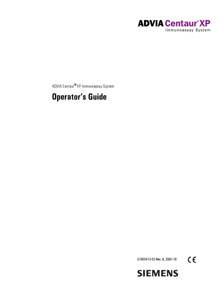 ADVIA Centaur XP Reference Manual PDF | PDF | Computer Keyboard | Barcode