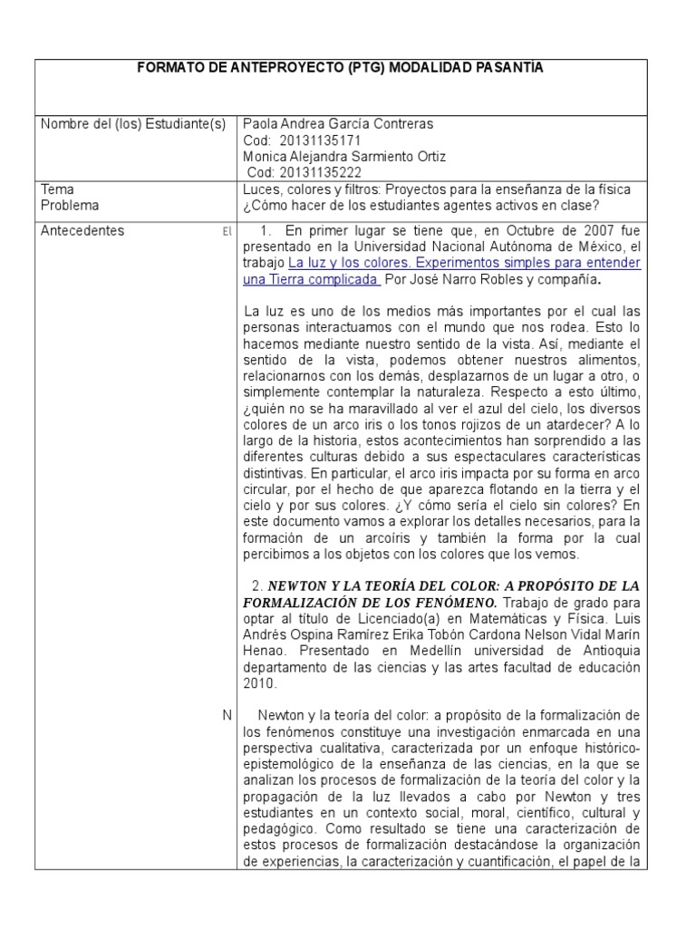Enseñanza Del Color | PDF | Arco iris | Science
