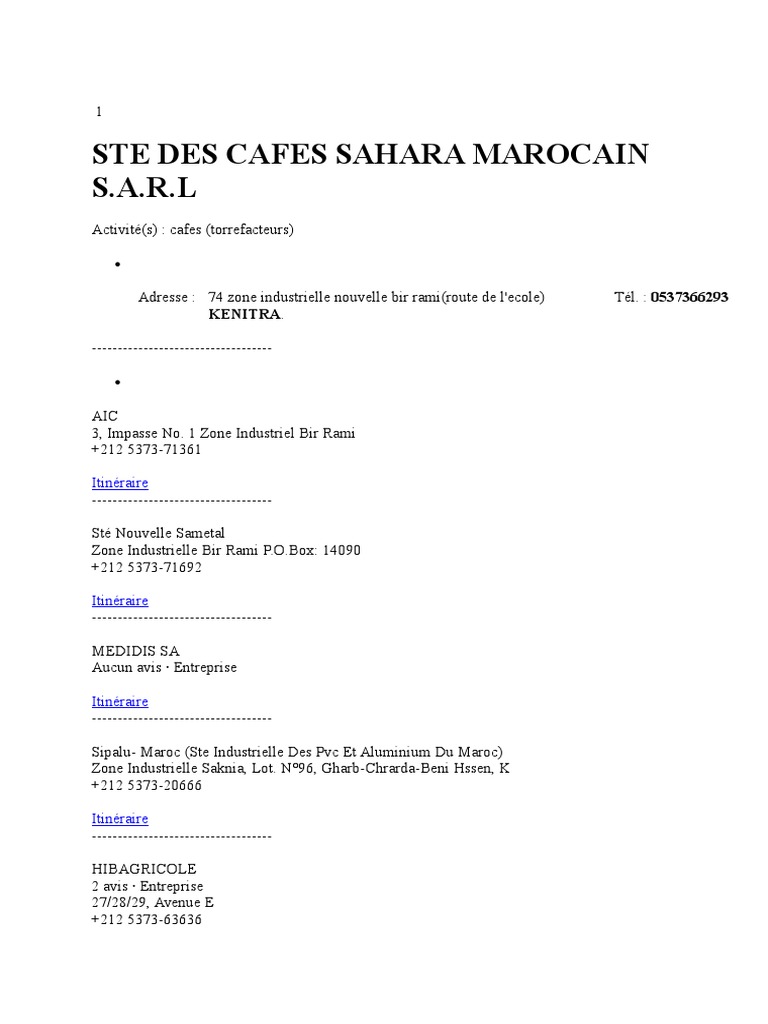 Coopérative Extralait à Kénitra | PDF | Maroc | Laitages