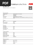 Abb Comuninication Cable For Protection Relay | PDF | Electricity ...