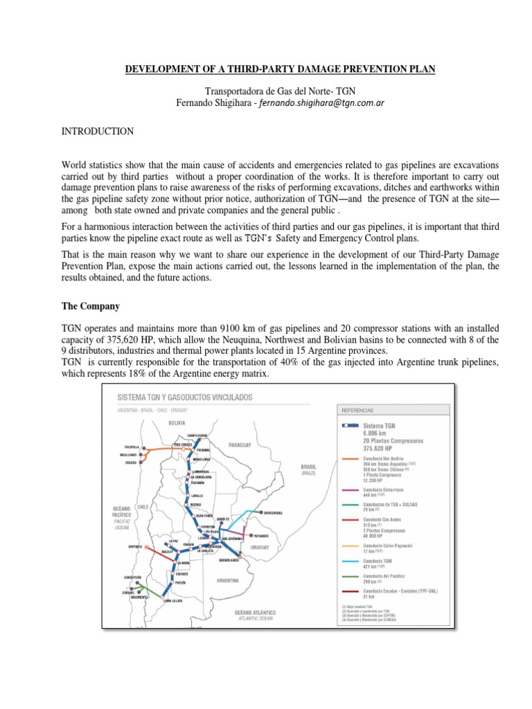 Development of A Third-Party Damage Prevention Plan | PDF | Risk ...